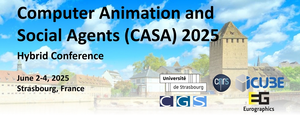 Computer Animation & Social Agents (CASA) 2025 - Sciencesconf.org